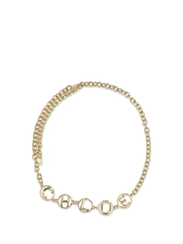 Chloé Script Jewel Belt - Gold