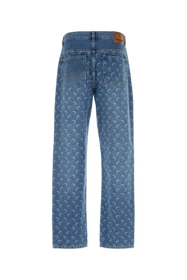 MARINE SERRE Printed Denim Jeans