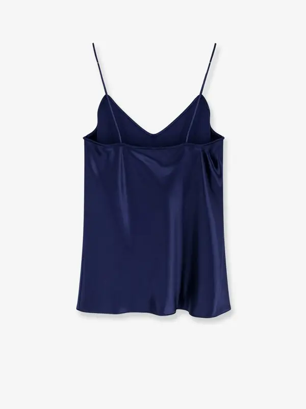 Alberta Ferretti Satin V-neck Camisole