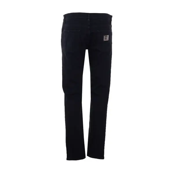Dolce & Gabbana Slim Fit Stretch Denim Jeans - Black