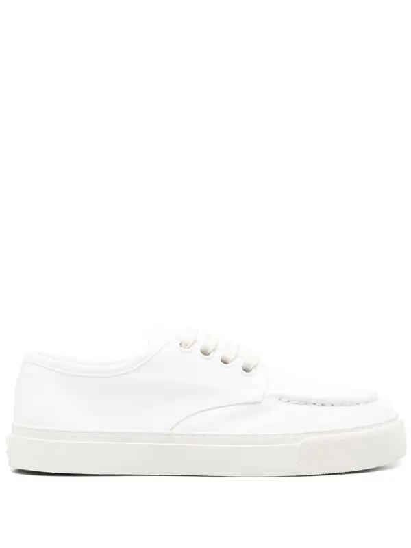 Prada Lace-up Canvas Sneakers - Multicolor