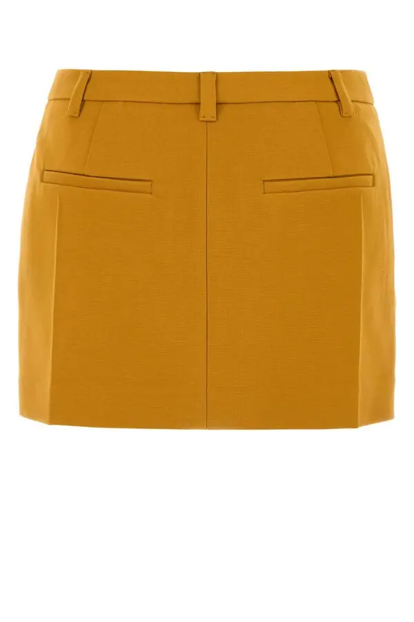 Miu Miu Stretch Viscose Blend Mini Skirt
