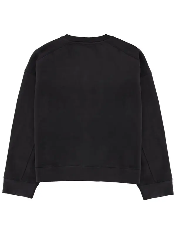 GANNI Oversized Raspberry Print Sweatshirt - Gray