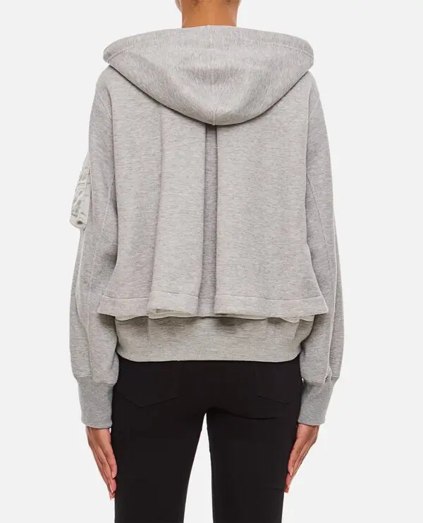 Sacai Sponge Sweat X Nylon Twill Hoodie - Multicolor