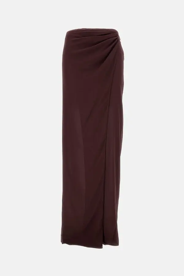 Andamane The Attico Phoebe Wrap Midi Skirt - Multicolor
