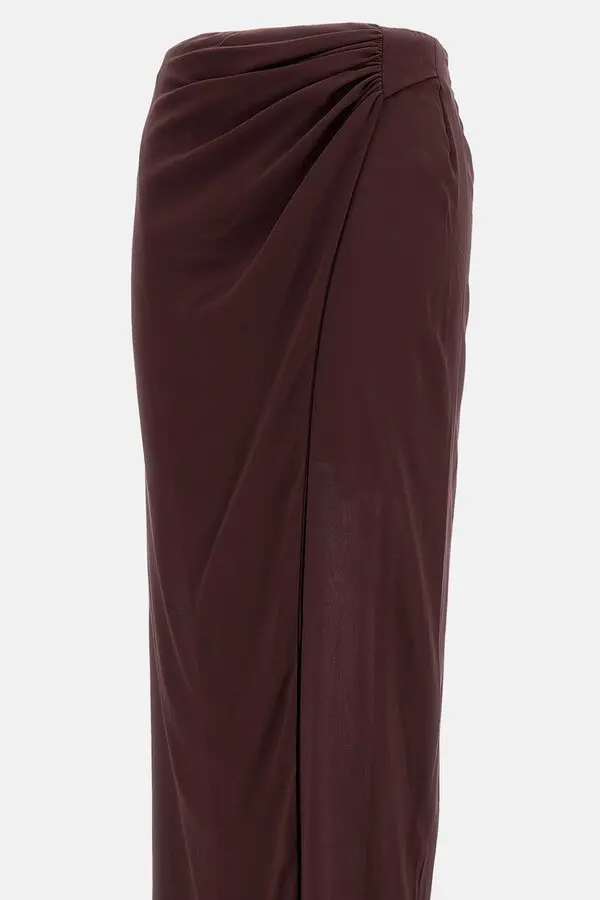 Andamane The Attico Phoebe Wrap Midi Skirt - Multicolor