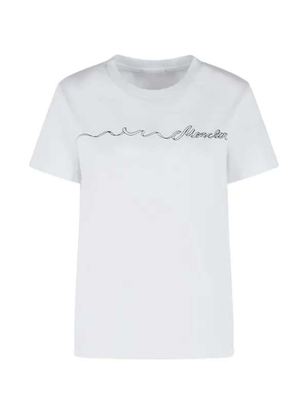 Moncler Logo Cotton T-shirt - Multicolor