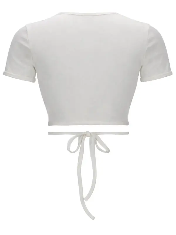 COURREGES Cut Out Logo T-shirt - White