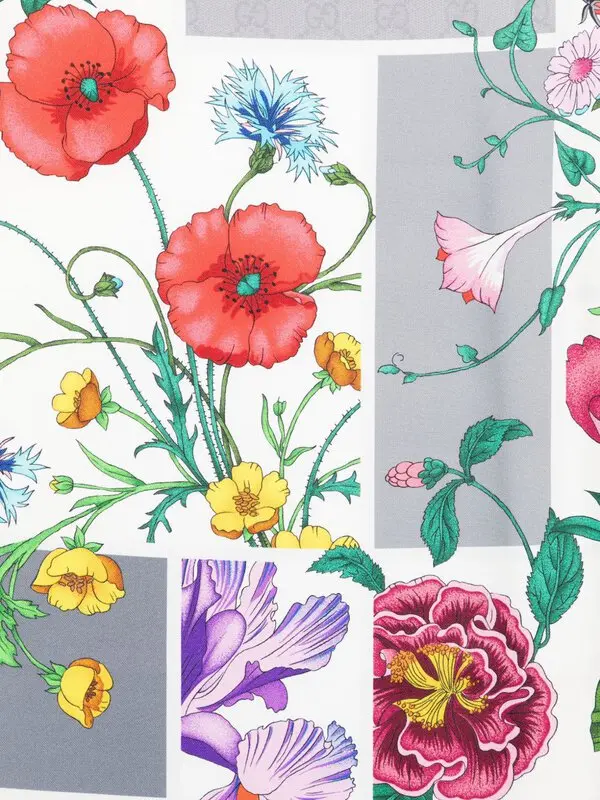 Gucci Printed Silk Foulard - Multicolor