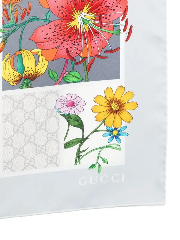 Gucci Printed Silk Foulard - Multicolor
