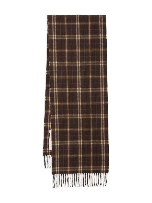 Celine Tartan Cashmere Scarf