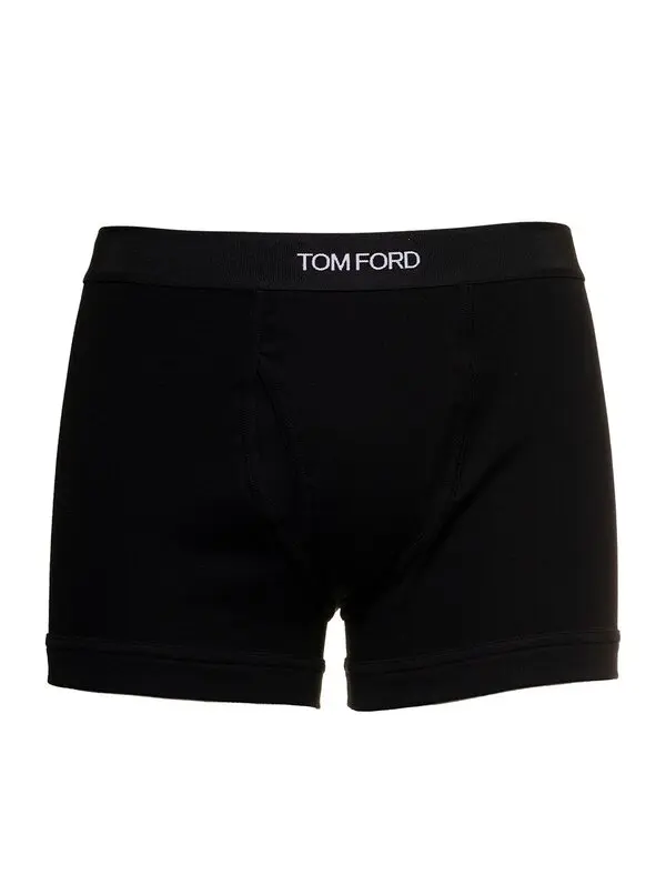 TOM FORD Cotton Boxer With Logo