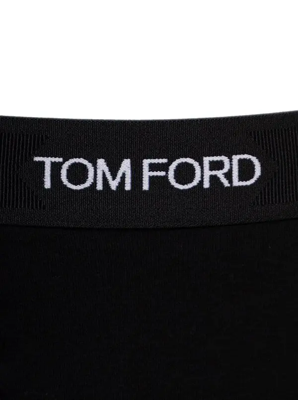 TOM FORD Cotton Boxer With Logo