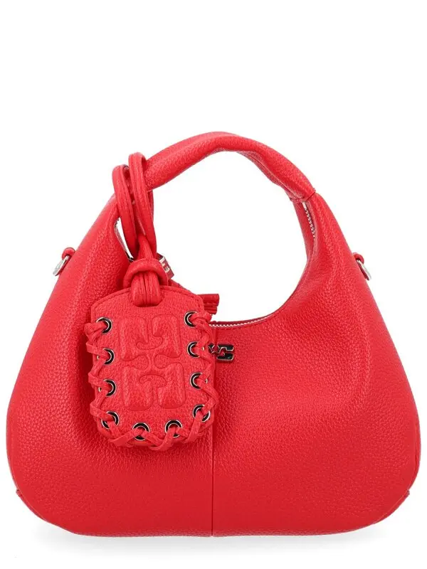 GANNI Hobo Mini Bag - Red