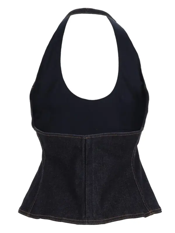 Jacquemus Denim Halter Top