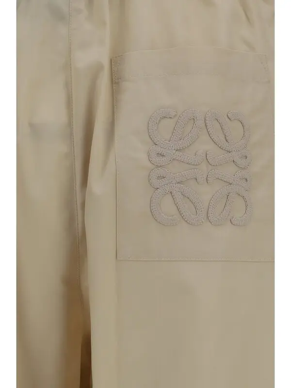 Loewe Pleated Wide-leg Cropped Drawstring Pants