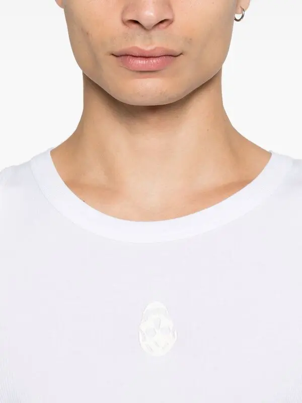 Alexander McQueen Skull Cotton Tank Top