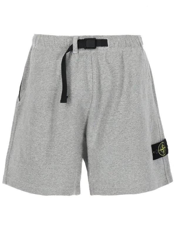 Stone Island Shorts With Logo Patch