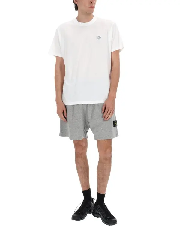 Stone Island Shorts With Logo Patch