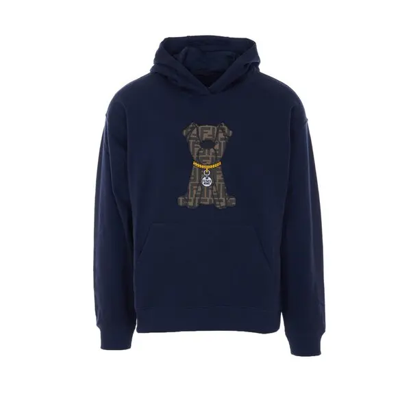 Fendi Logo Dog Printed Hoodie