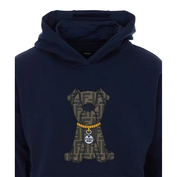 Fendi Logo Dog Printed Hoodie