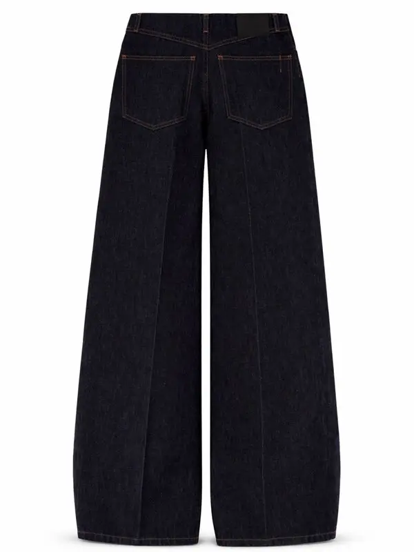 Sportmax Wide Leg Low Waist Jeans