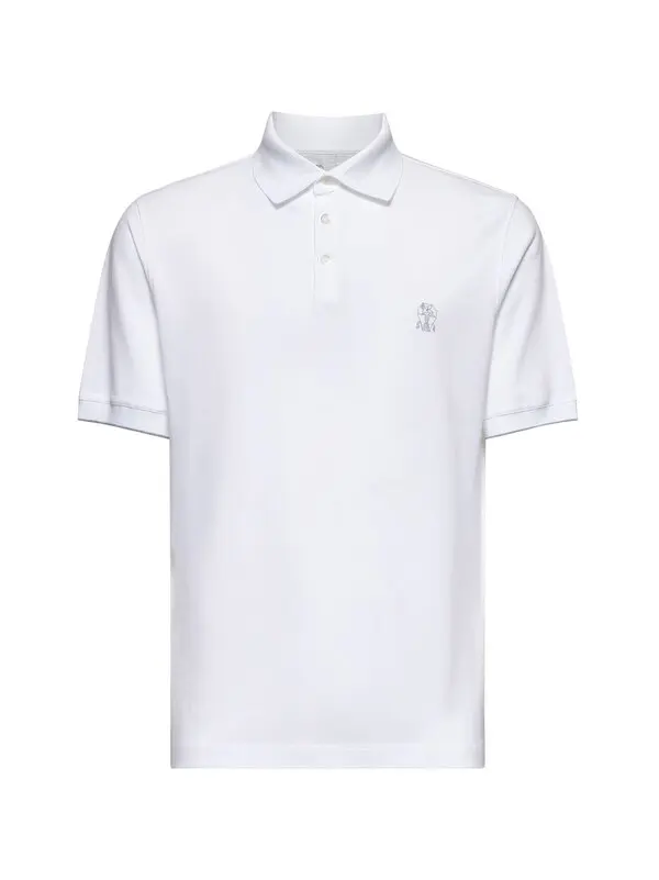 Brunello Cucinelli Cotton Piqué Polo Shirt