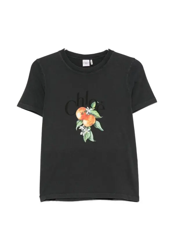 Chloé Printed Cotton T-shirt