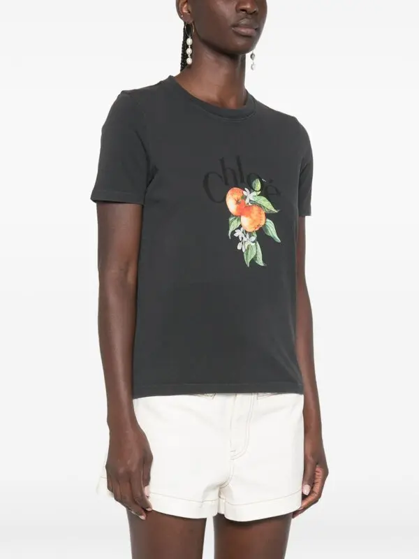 Chloé Printed Cotton T-shirt