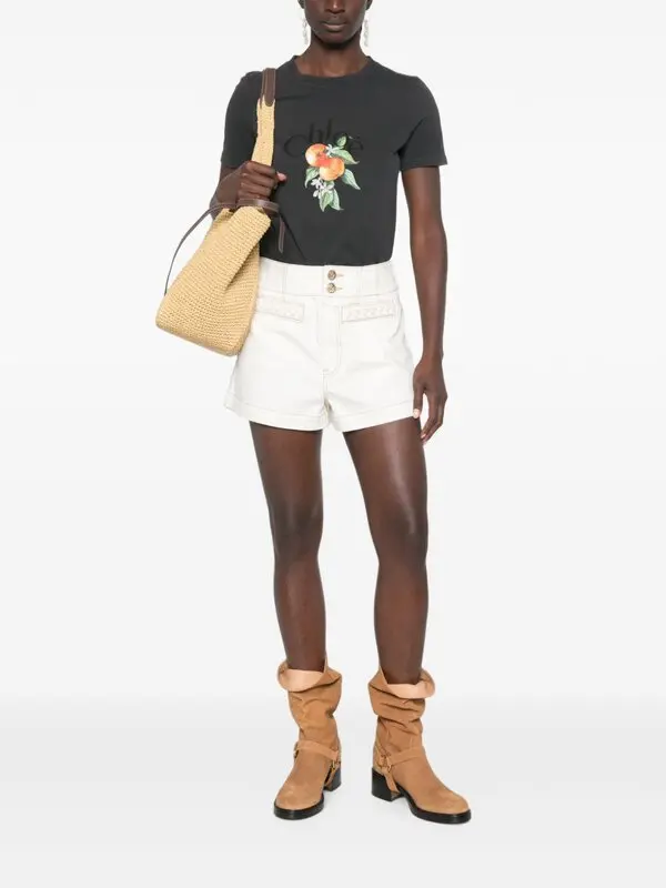 Chloé Printed Cotton T-shirt