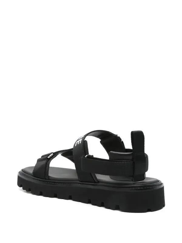 Celine Billie Platform Sandals With Buckle Fastening And Pull-tab - Multicolor