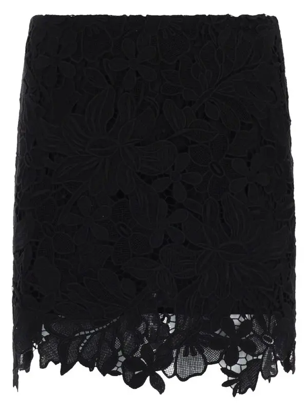 Sportmax Bora Macramé Miniskirt - Black
