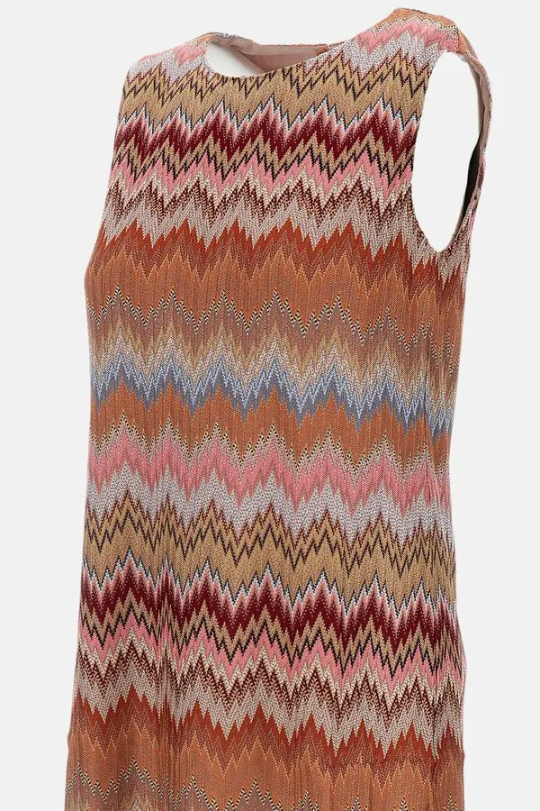 Missoni Sleeveless Crew-neck Mini Dress - Multicolor
