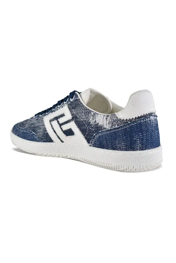 Balmain Denim Sneakers - Blue