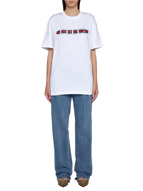 Gucci Printed Cotton Jersey T-shirt