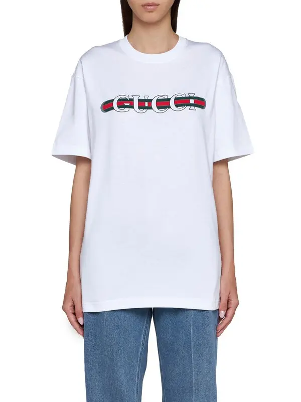 Gucci Printed Cotton Jersey T-shirt