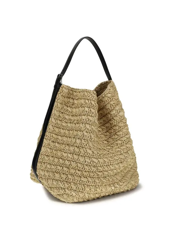 TOTEME Paper Raffia Tote Shoulder Bag