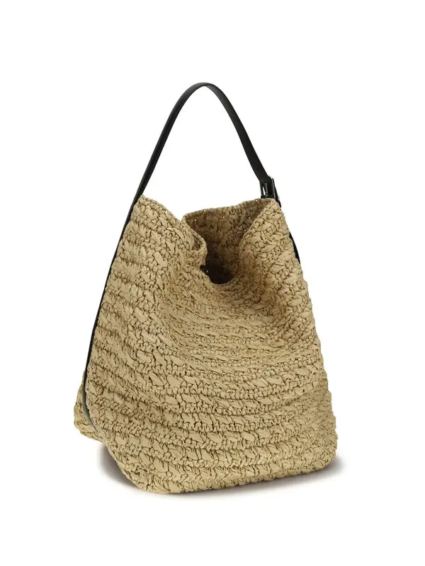 TOTEME Paper Raffia Tote Shoulder Bag