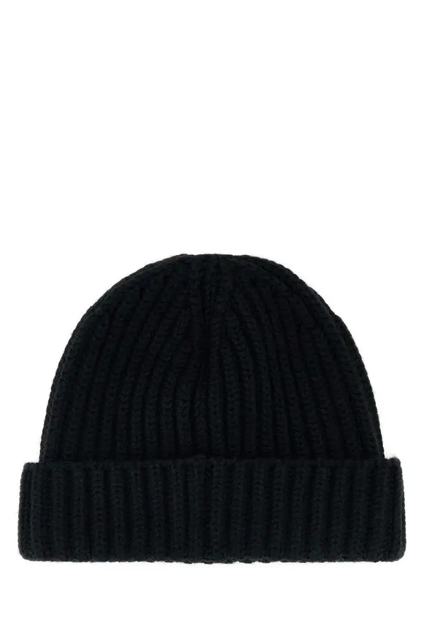 Prada Wool Beanie Hat - Black