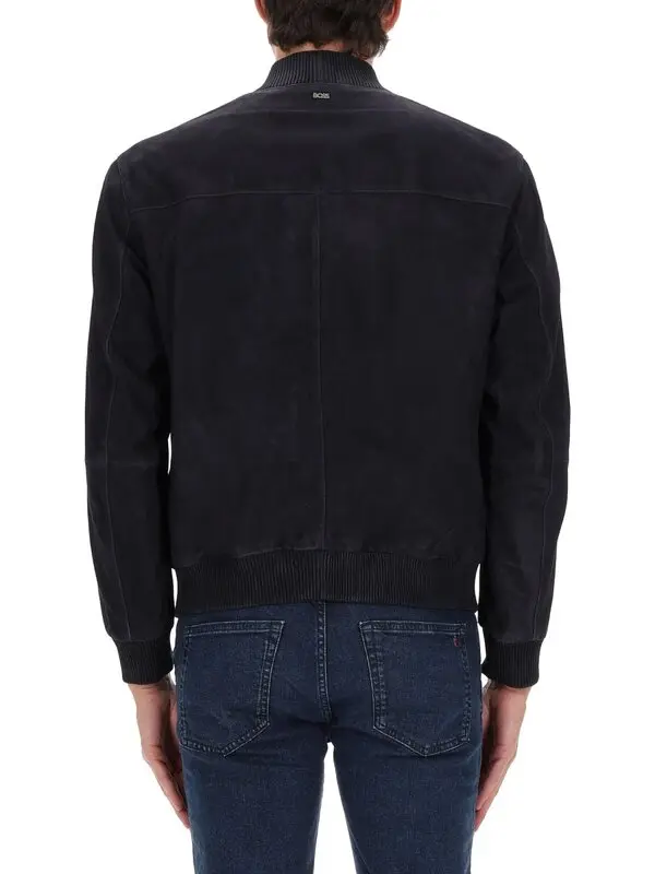 BOSS H-muller Bomber Jacket - Blue
