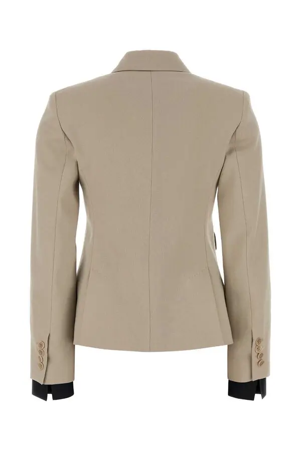 Max Mara Sand Wool Blend Placido Blazer