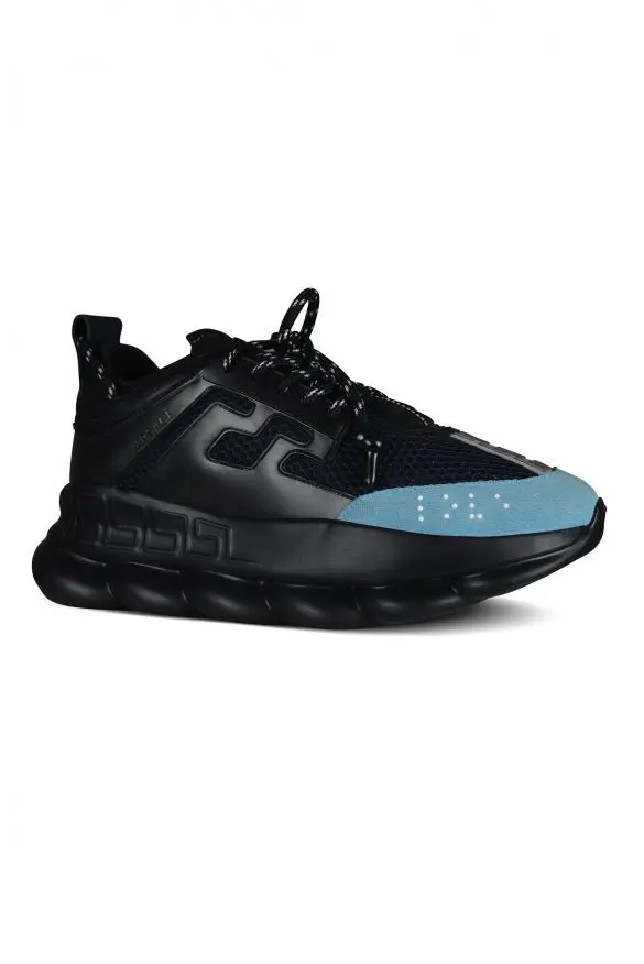 Versace Chain Reaction Sneakers - Black