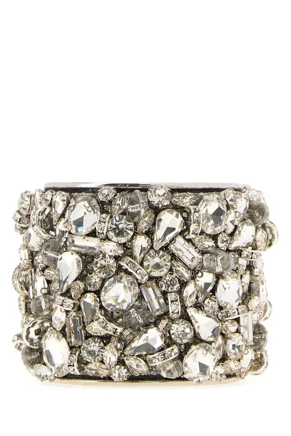 Dries Van Noten Embellished Metal Bracelet - Silver
