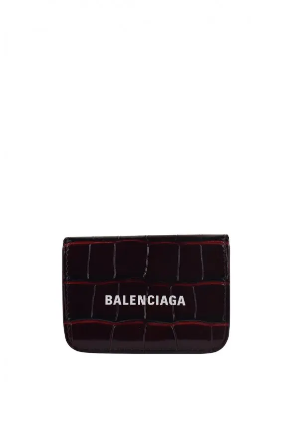 Balenciaga Wallet Cash Mini - Red