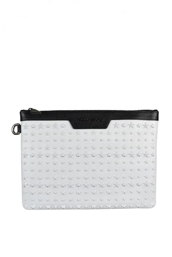 JIMMY CHOO Derek Clutch Bag With Star Studs