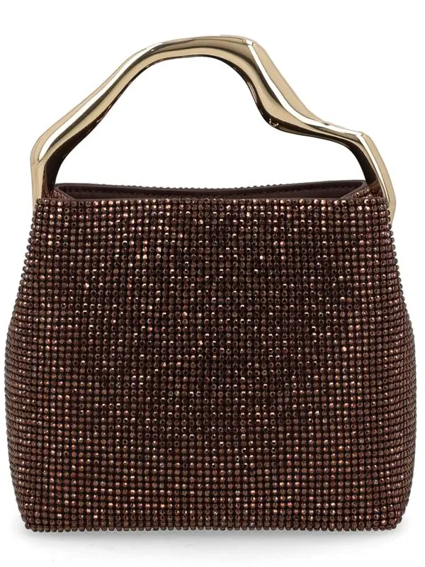 Cult Gaia Solene Mini Embellished Bag - Brown