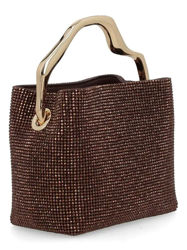 Cult Gaia Solene Mini Embellished Bag - Brown