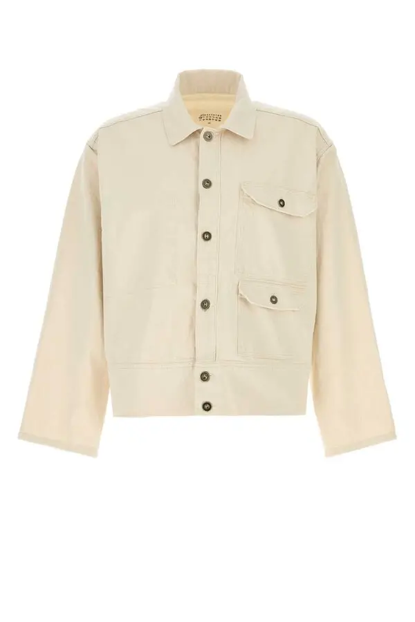 MAISON MARGIELA Melange Sand Denim Jacket