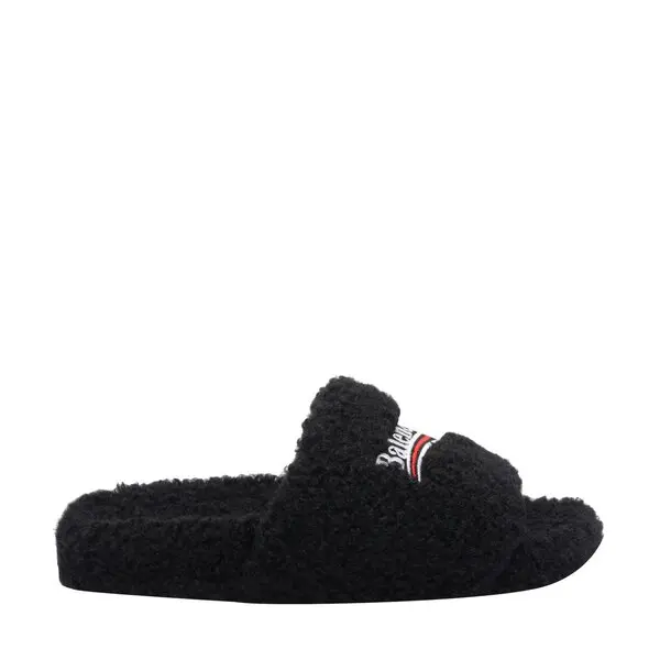 Balenciaga Fuzzy Logo Slides