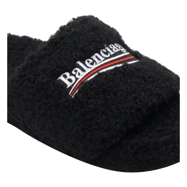 Balenciaga Fuzzy Logo Slides